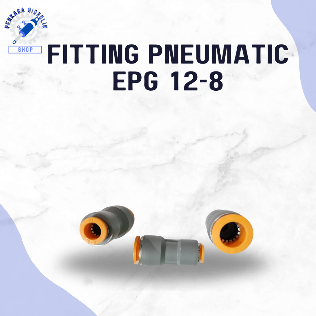 Jual FITTING PNEUMATIC STRAIGHT LURUS I EPG 12 - 8 MM | Shopee Indonesia
