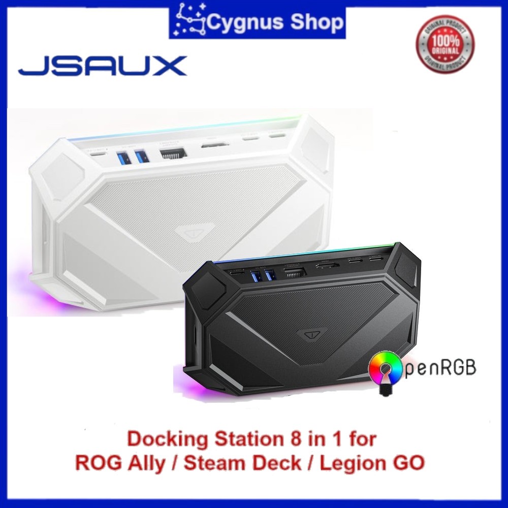 Jual JSAUX 8-in-1 RGB Docking Station for Steam Deck ROG Ally X Legion Go USB Hub Accessories ...