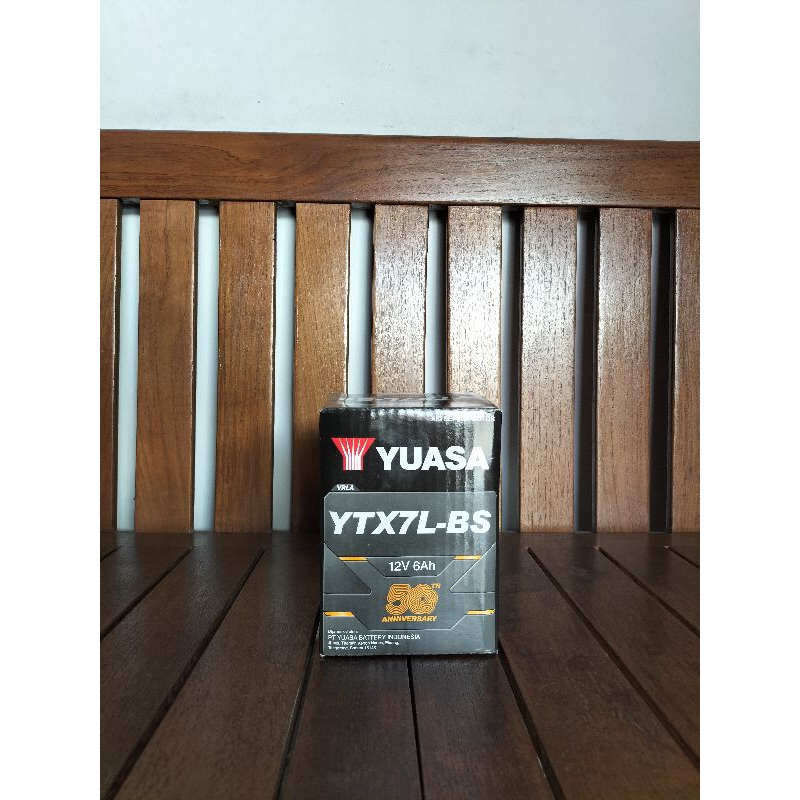 Jual Aki Accu Motor Vespa LX 150, Primavera, Sprint YTX7L-BS YTX7LBS YUASA 12v 6ah Accu kering ...