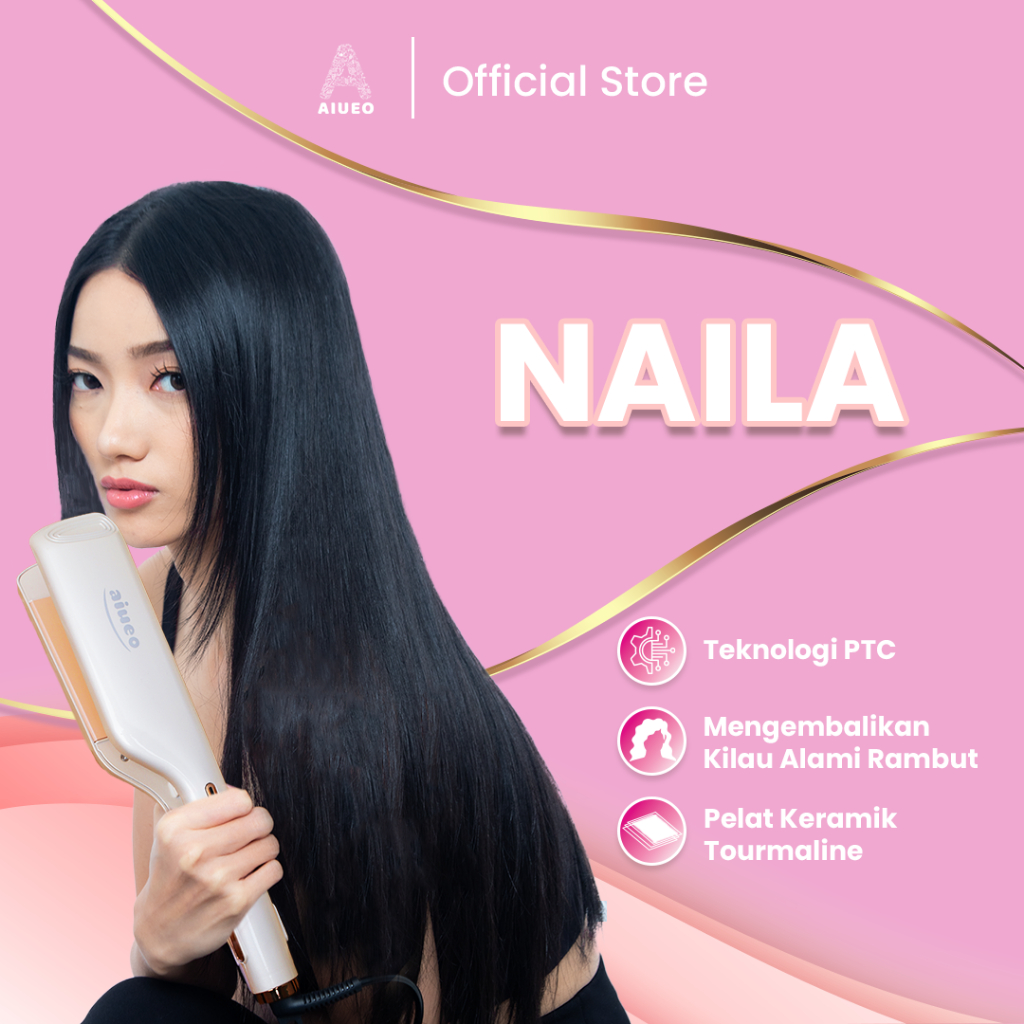 Jual AIUEO Catokan Rambut Naila 1016 Catok Rambut 5in1 Curly and Hair ...