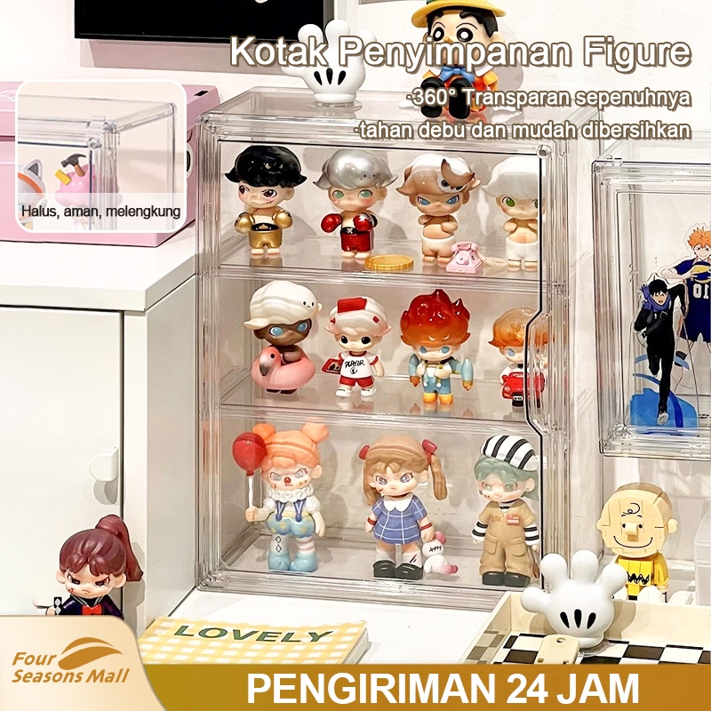 Jual Rak Display Action Figure Mainan Acrylic 3 Tingkat Action Figure ...