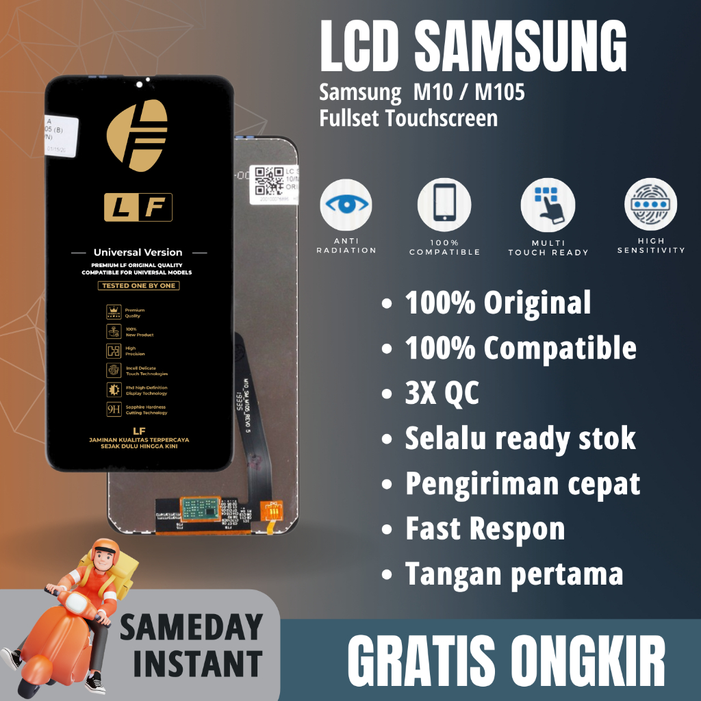 Jual LF - LCD Samsung M10 / M105 Fullset Touchscreen | Shopee Indonesia