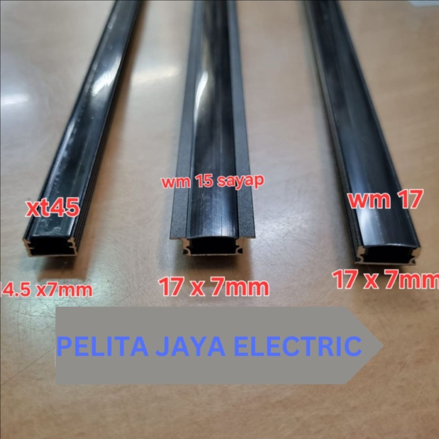 Jual HOUSING ALUMINIUM LED STRIP / RUMAH LED STRIP / SELANG 1 Meter ...