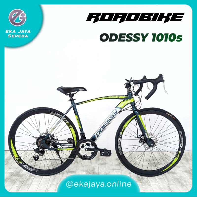 Jual Sepeda Balap Roadbike ODESSY 1010s - Dark Green | Shopee Indonesia