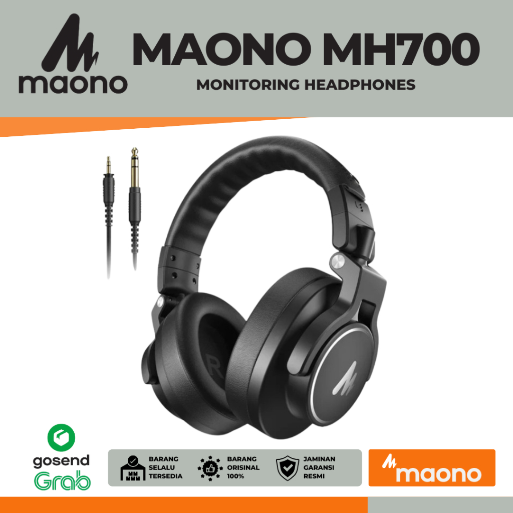 Jual Maono MH700 Monitoring Headphones - Headset Podcast, Recording ...