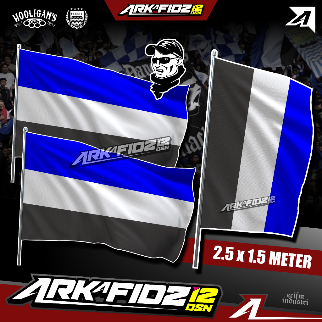 Jual BENDERA PERSIB BESAR | BENDERA HOOLIGAN | BENDERA ULTRAS | BENDERA ...