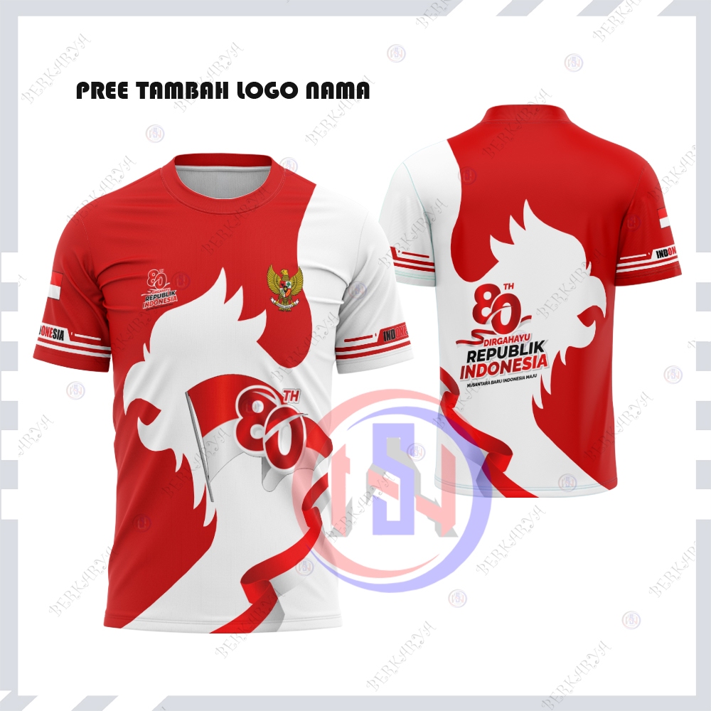 Jual KAOS BAJU 17 AGUSTUS BAJU MERAH PUTIH INDONESIA / KAOS JERSEY 17 ...