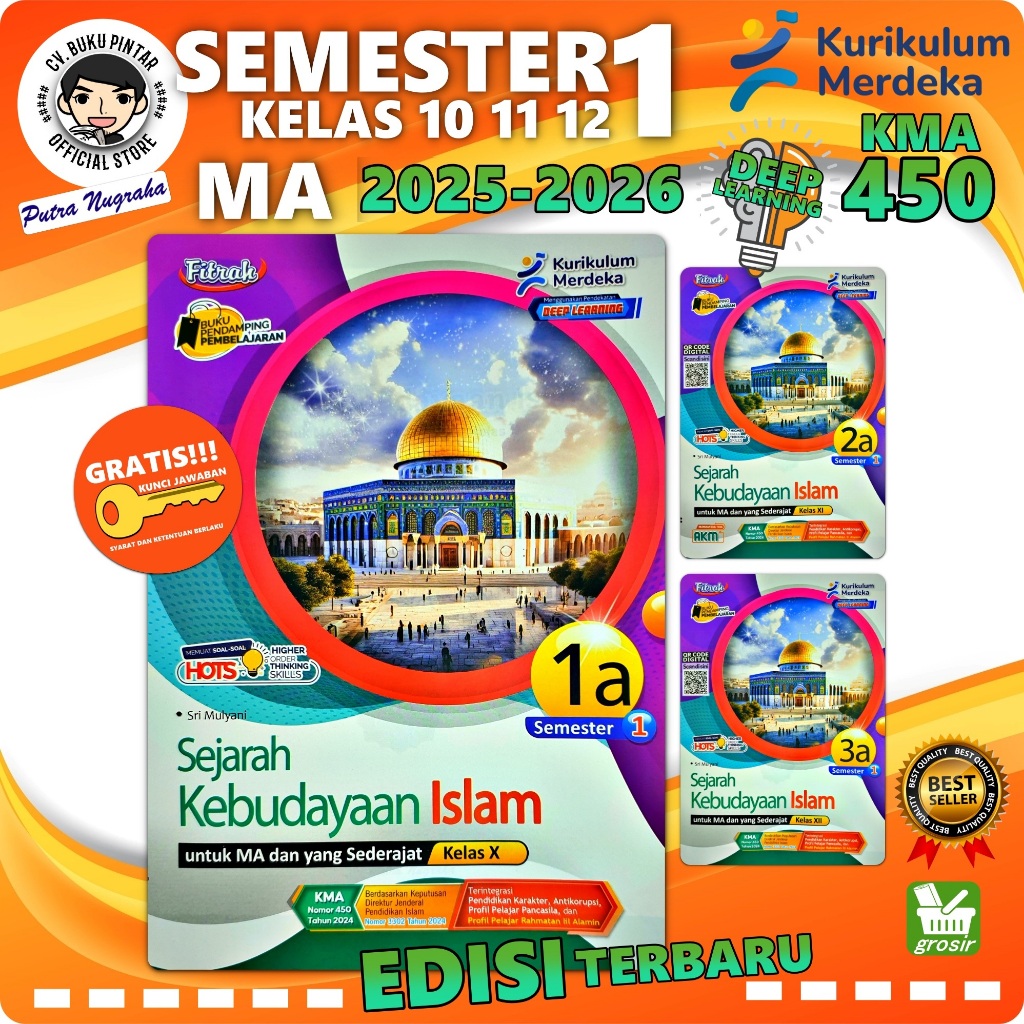 Jual LK SKI SEJARAH KEBUDAYAAN ISLAM MA SMA KELAS 10 11 12 SEMESTER 1 & 2 2025-2026 KURIKULUM ...