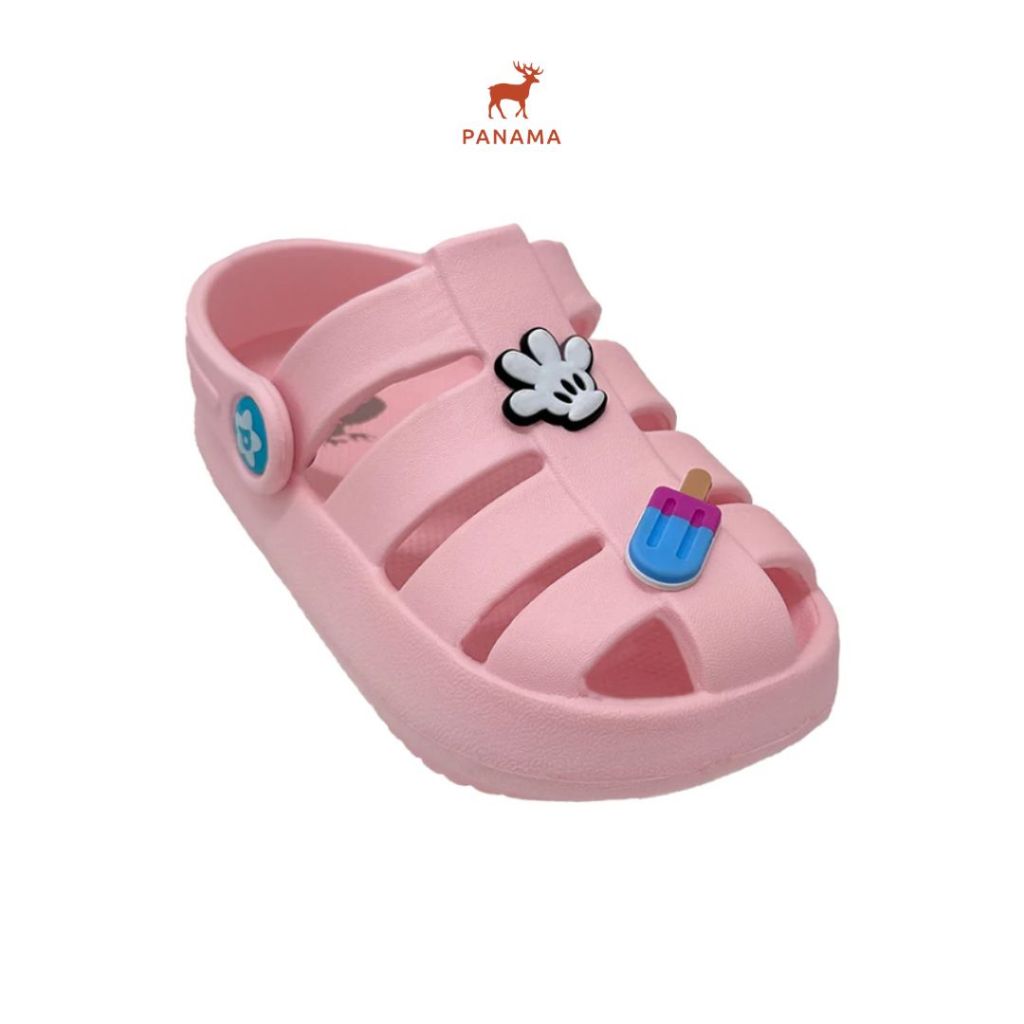 Jual Panama Bambino 03 Pink Sandal Slip On Anak Wanita Sendal Selop ...