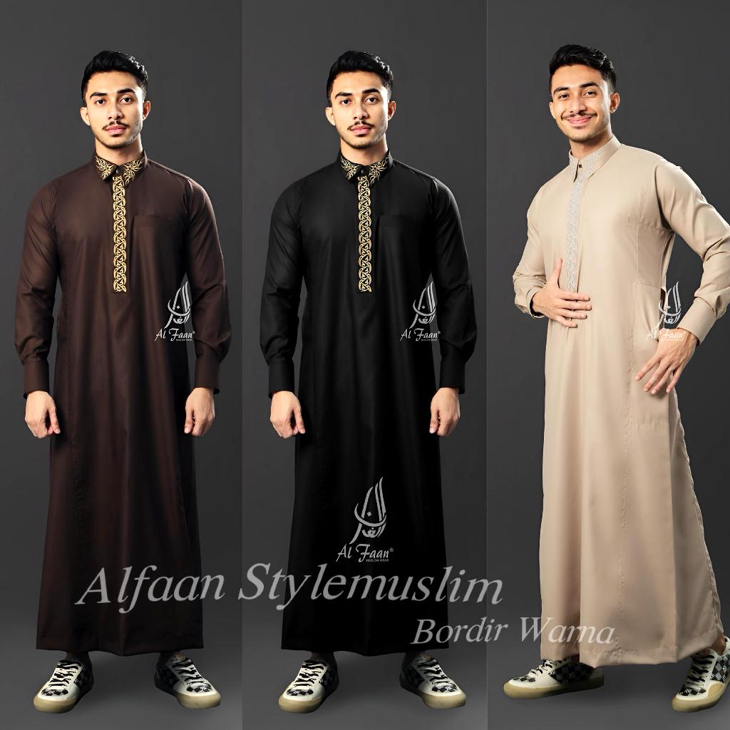 Jual jubah Pria Gamis Slimfit YAMAL Jubbah Gamis pria Mewah Model ...
