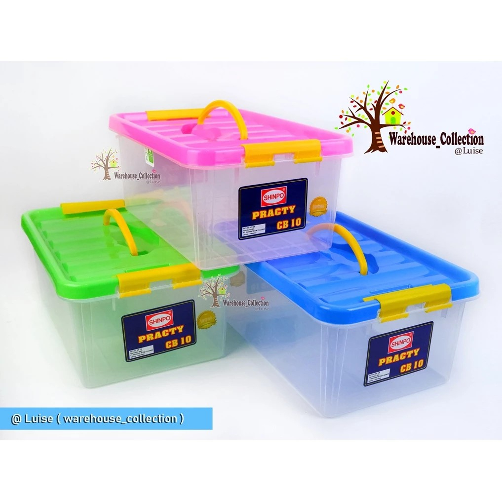 Jual CONTAINER BOX PRACTY CB-10 Liter/BOX PENYIMPANAN SERBAGUNA ...