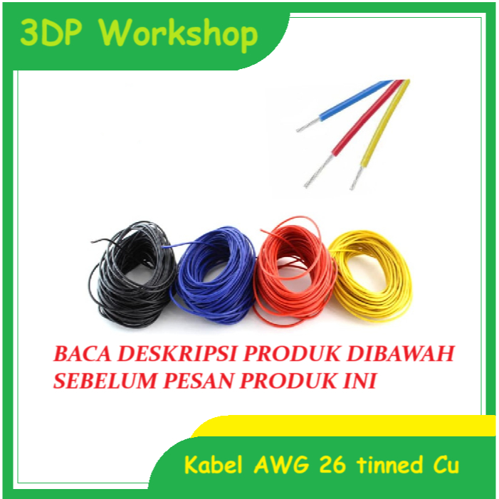 Jual Kabel AWG 26 tinned Cu per meter - Merah | Shopee Indonesia
