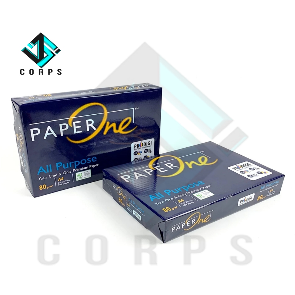 Jual Kertas HVS / HVS Paper One 80 Gram A4 1 Rim 500 Lembar | Shopee Indonesia