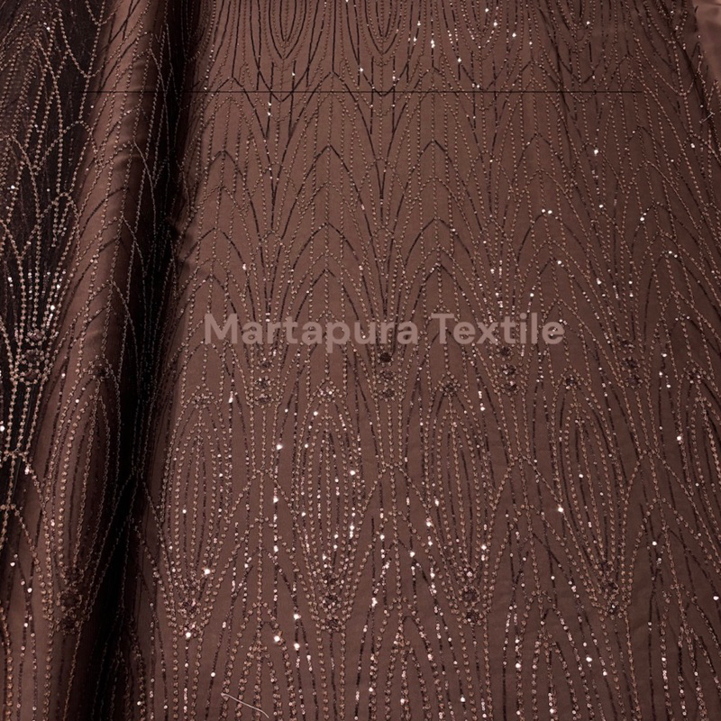 Jual Tile Payet Mewah Warna Coklat Mahagony/Coklat Tanah/Coklat Tua ...