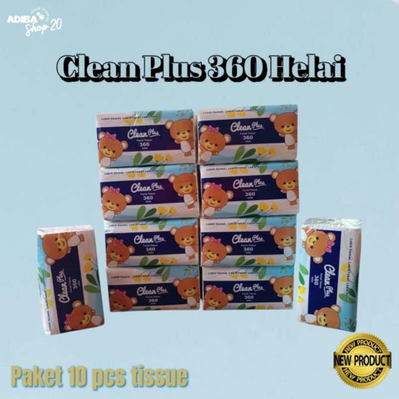 Jual Tissue facial clean plus 360 helai | New Desain | Paket bundling ...