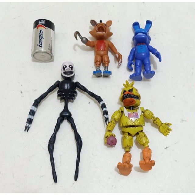 Jual fnaf five nights at freddy bonnie chica foxy nightmarionne figure ...