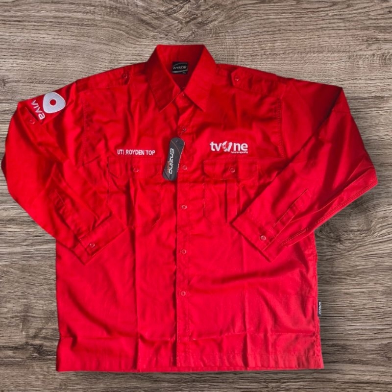 Jual KEMEJA TVONE. SERAGAM REPORTER. BAJU TV ONE | Shopee Indonesia