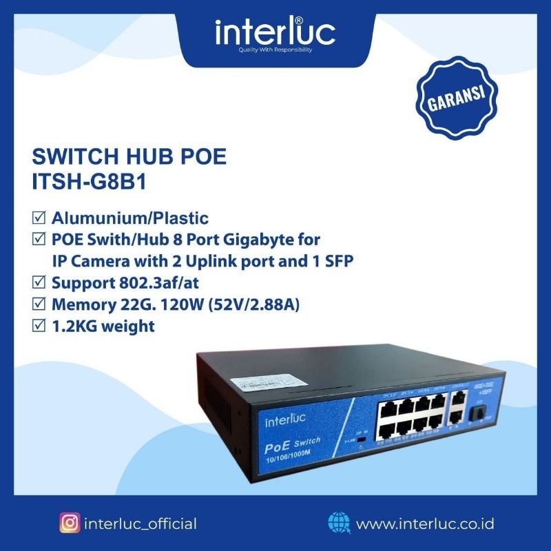 Jual Switch POE 8CH Switch POE 8Ch Cctv | Shopee Indonesia