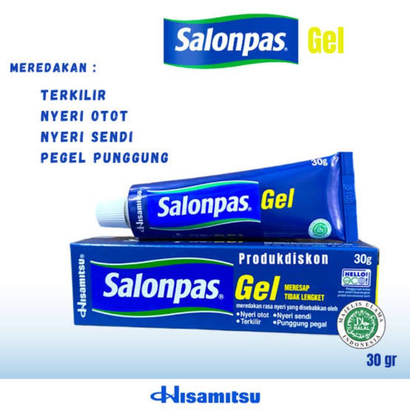 Jual Salonpas Gel tube 30gr - Gel untuk keselo membantu meredakan nyeri ...
