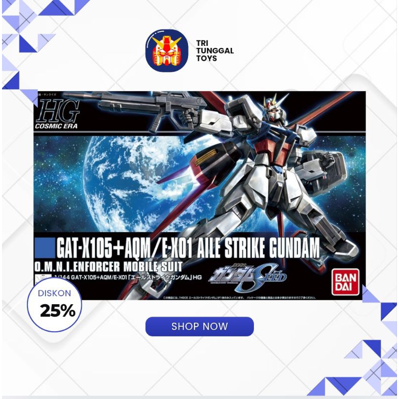 Jual HG 1/144 Cosmic Era Aile Strike Enforcer Mobile Suit Gundam Bandai | Shopee Indonesia