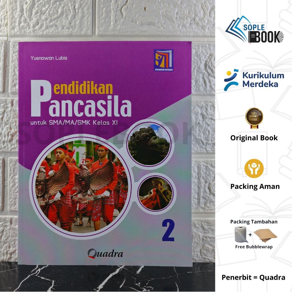 Jual Buku Pendidikan Pancasila Untuk SMA/MA/SMK Kelas 11 Quadra Kurikulum Merdeka | Shopee Indonesia
