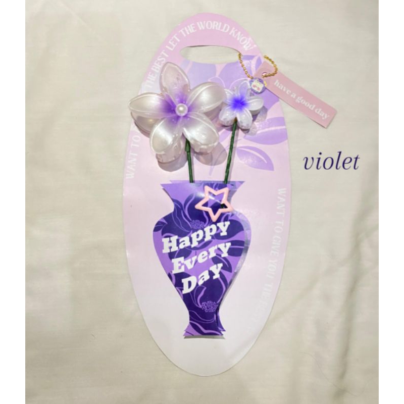 Jual claw flower clip bouquet//buket jepit bunga// flower card handle ...