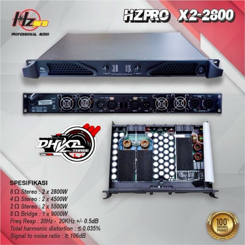 Jual POWER VIRAL HZ PRO X2-2800 CLASS D / Power balap Hzpro X2 2800 ...