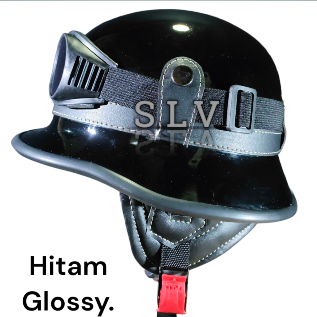 Jual Helm Retro Nazi Helm Club Milenial Cat Glossy PREMIUM Variasi Helm ...