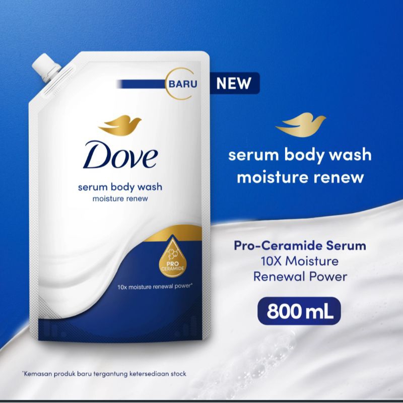 Jual Dove Sabun Mandi Cair Serum Moisture Renew 800ml | Shopee Indonesia