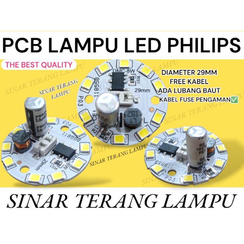 Jual PCB LAMPU LED PHILIPS 8WATT | Shopee Indonesia