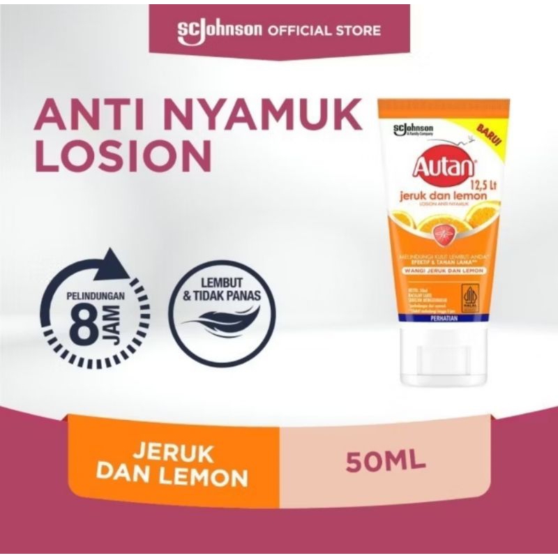 Jual Autan Citrus Soft Anti Nyamuk Jeruk dan Lemon Tube 50 ml | Shopee ...