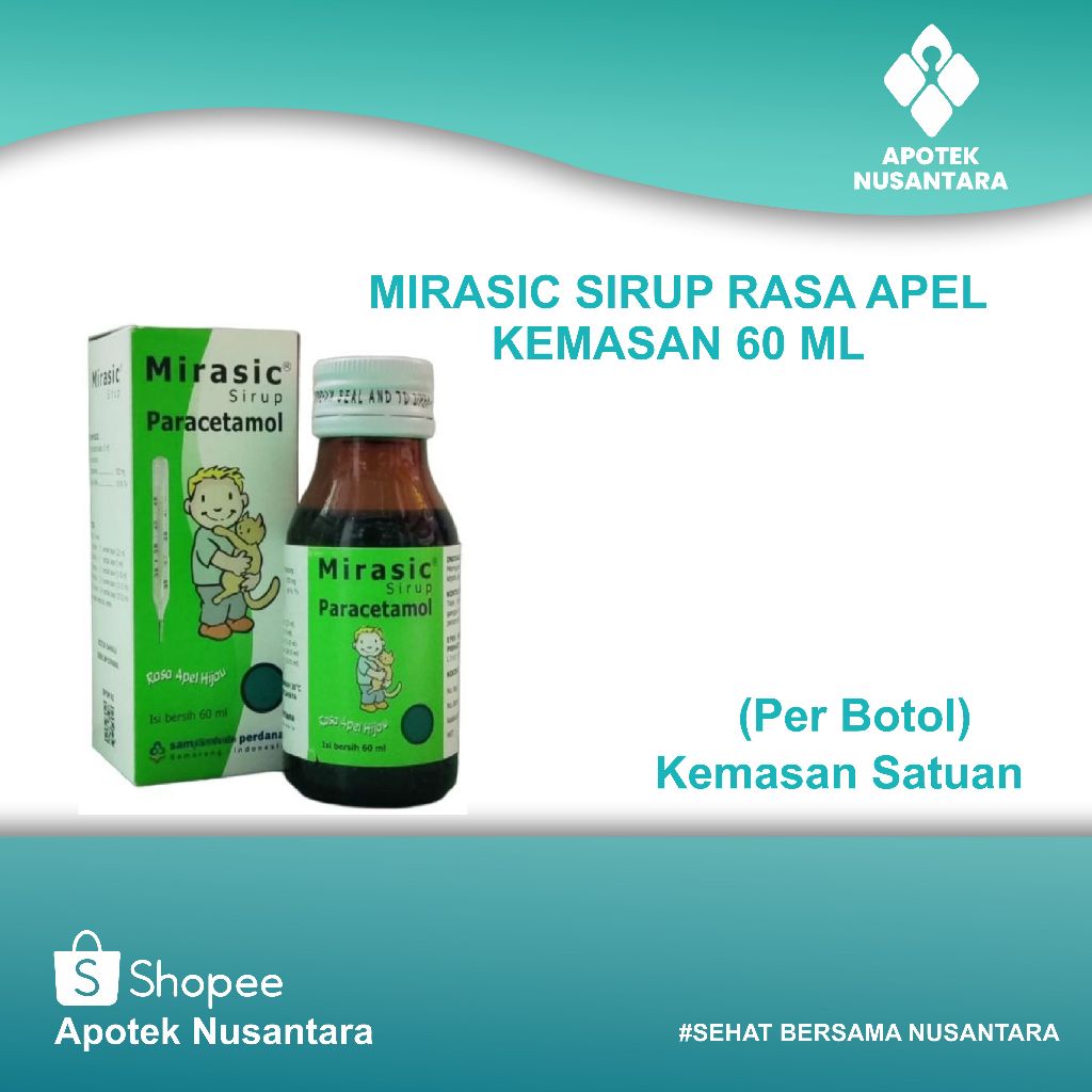 Jual Mirasic Sirup 60 ml / Mirasic Paracetamol | Shopee Indonesia