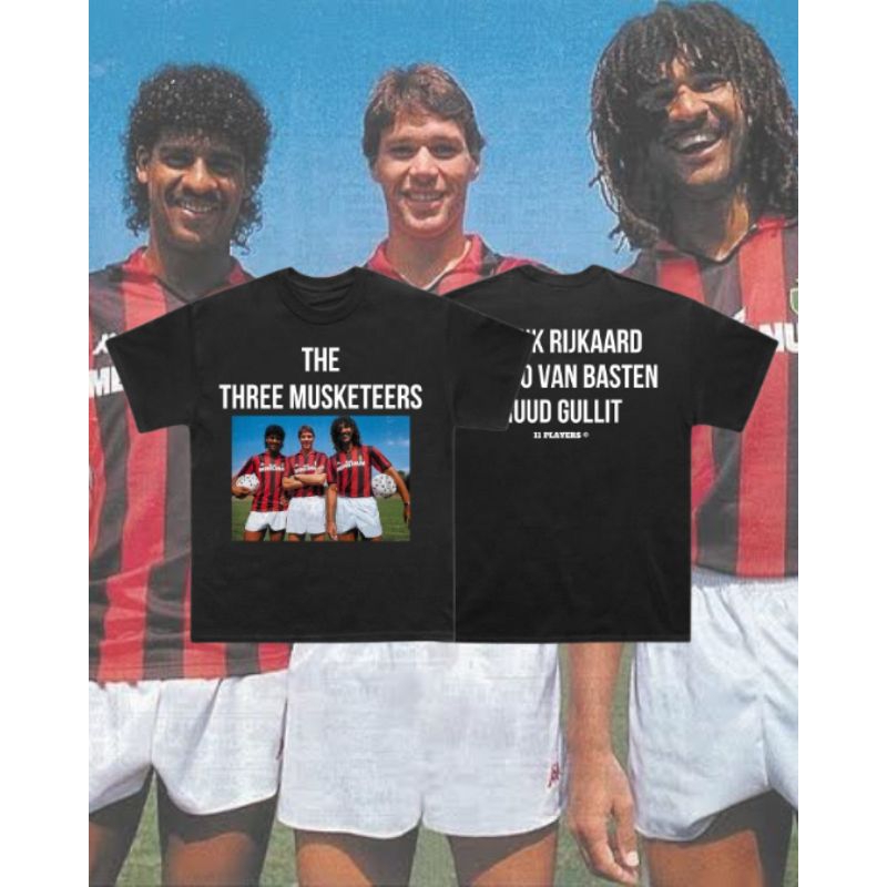 Jual Kaos Bola Trio AC Milan (Frank Rijkaard, Marco van Basten, Ruud ...