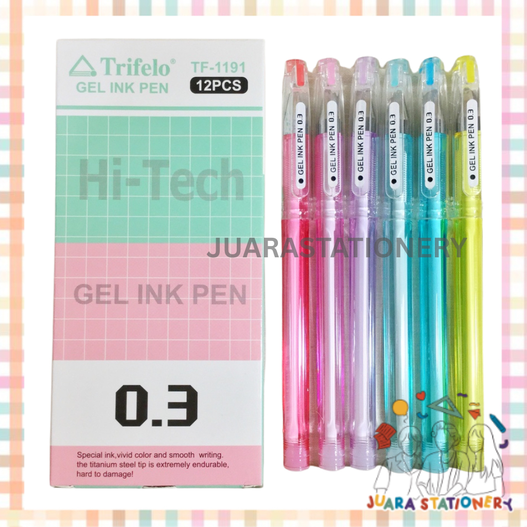 Jual (1236) JUARASTATIONERY Pulpen Hi Tech Trifelo TF-1191 0.3 mm ...