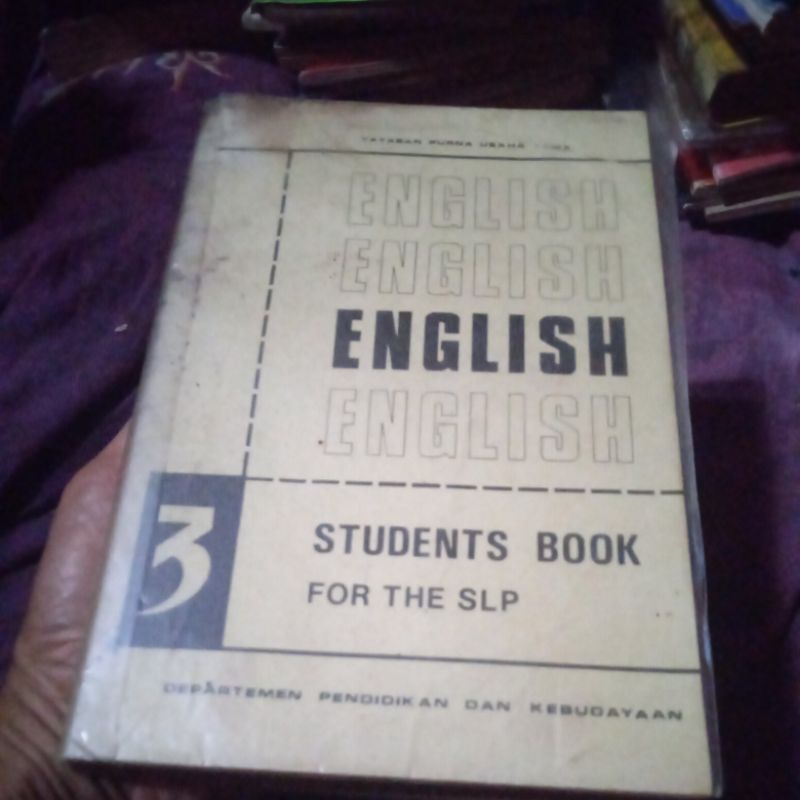 Jual buku English Students book for the SLP 3, buku original jadul ...