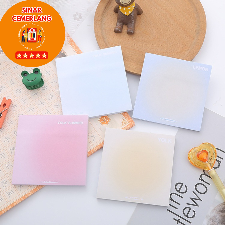 Jual SC 50 Lembar Sticky Notes GRADASI Polos Alat Tulis Kantor Sekolah ...