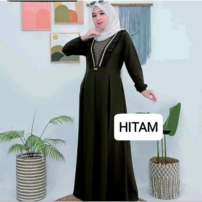 Jual Gamis Brokat Model Terbaru Mix Brokat Plus Renda | Shopee Indonesia
