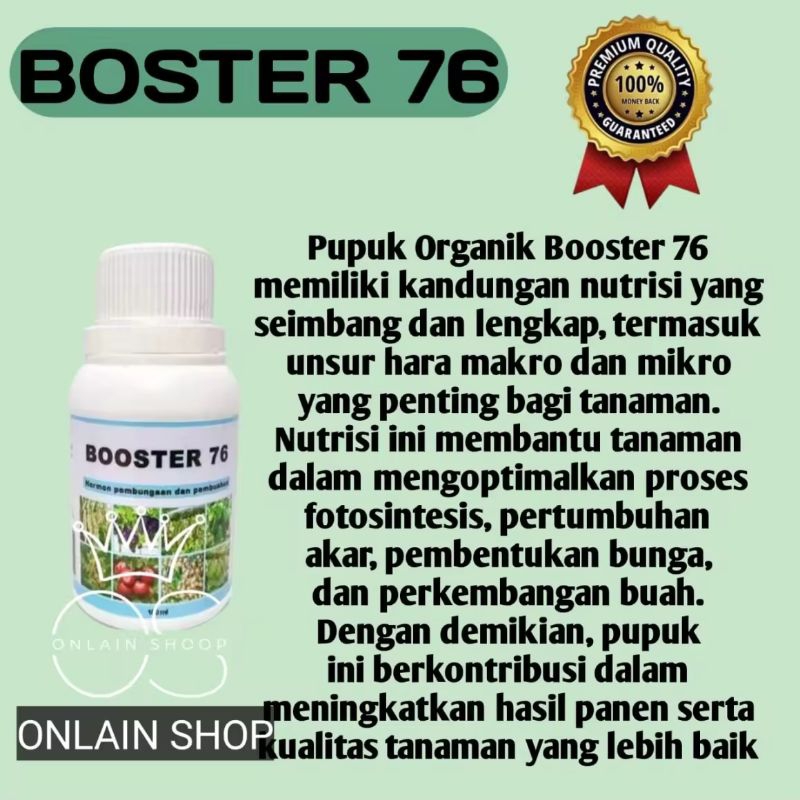 Jual Promo sepesial beli 3 grtis 1 Boster 76 penyubur pelebat buah ...