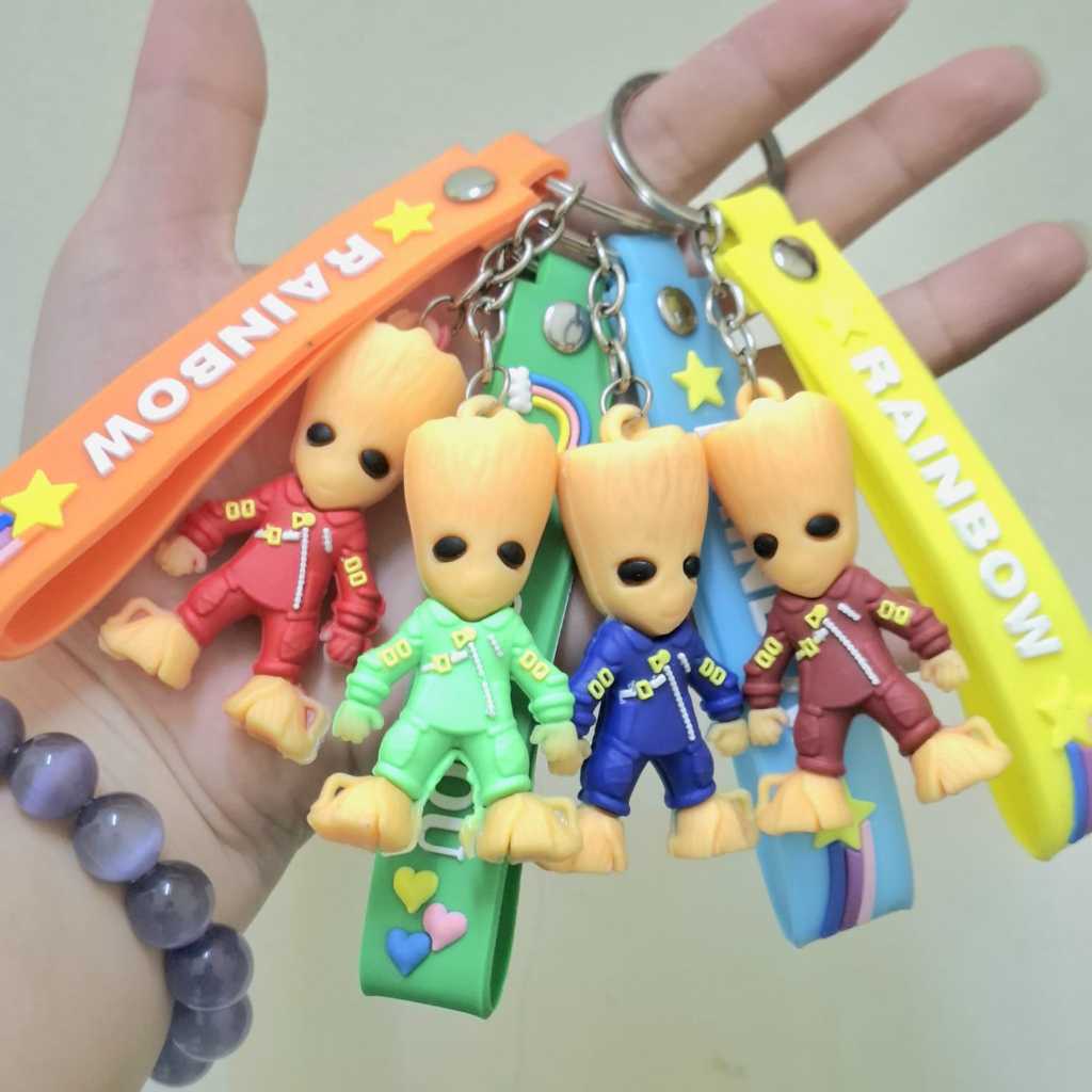 Jual Keychains Karakter Baby Groot / Gantungan kunci marvel Groot ...