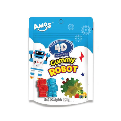 Jual Amos 4D Permen Jeli 3D Buah-buahan bentuk Robot / Arithmetic Games ...