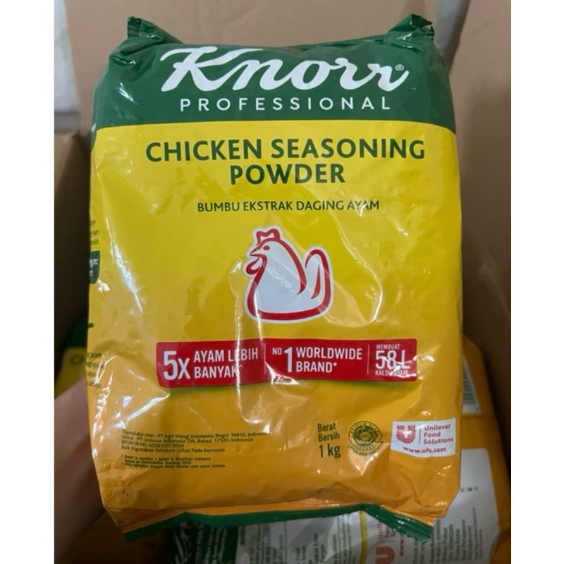 Jual Knorr Chicken Seasoning Powder 1 Kg Pouch Pcs / Knor Ayam 1000 gr ...