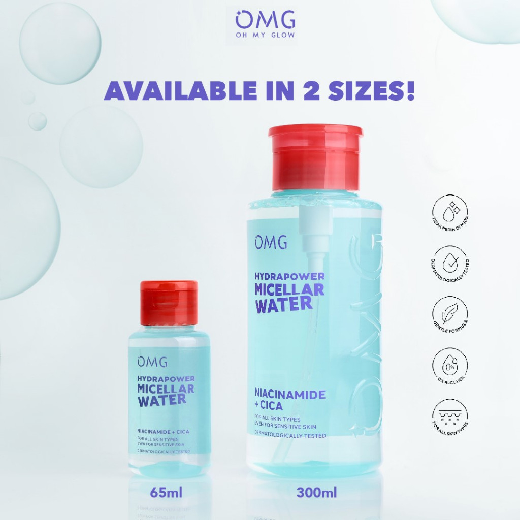 Jual LIVI - OMG Hydrapower Micellar Water 65 Ml & 300 Ml with ...