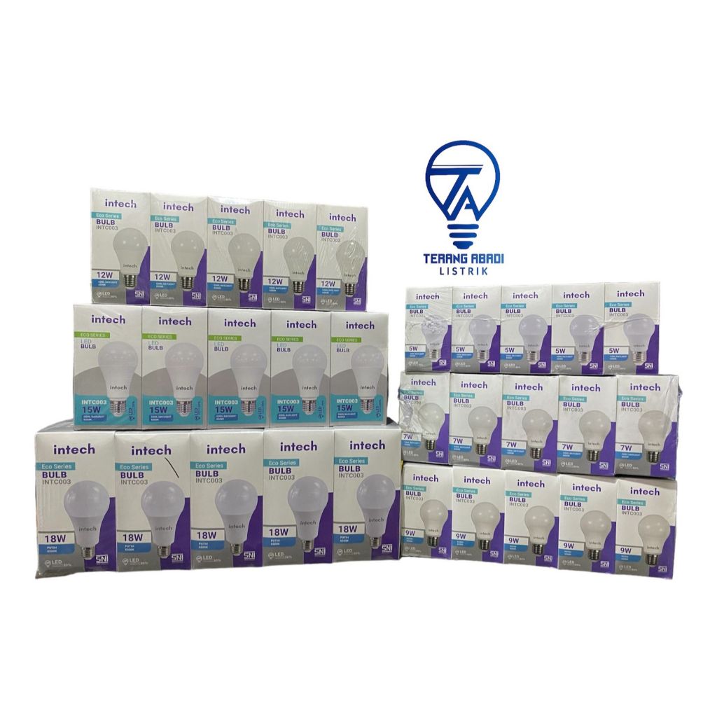 Jual lampu led Intech A bulp (ecer) | Shopee Indonesia