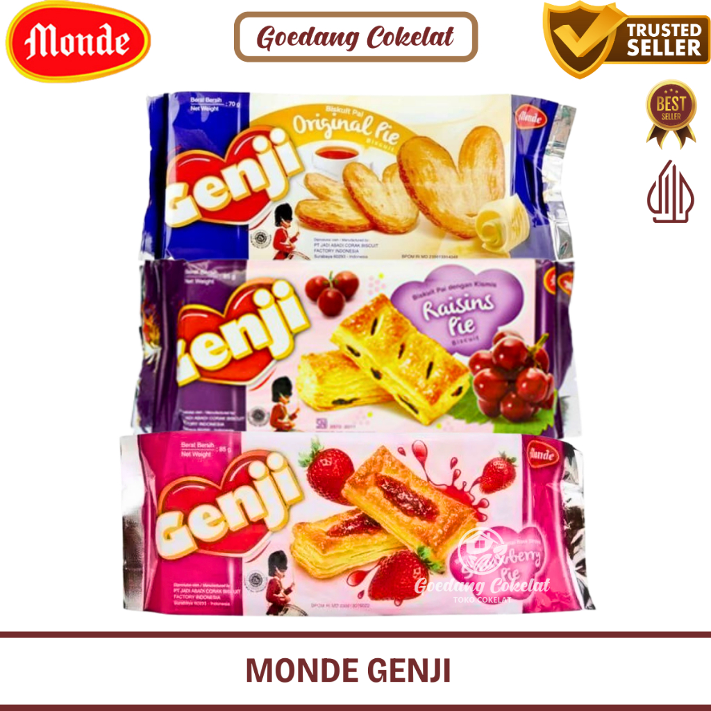 Jual Monde Genji Pie Soft Original Strawberry Raisins Pie 85 gr ...
