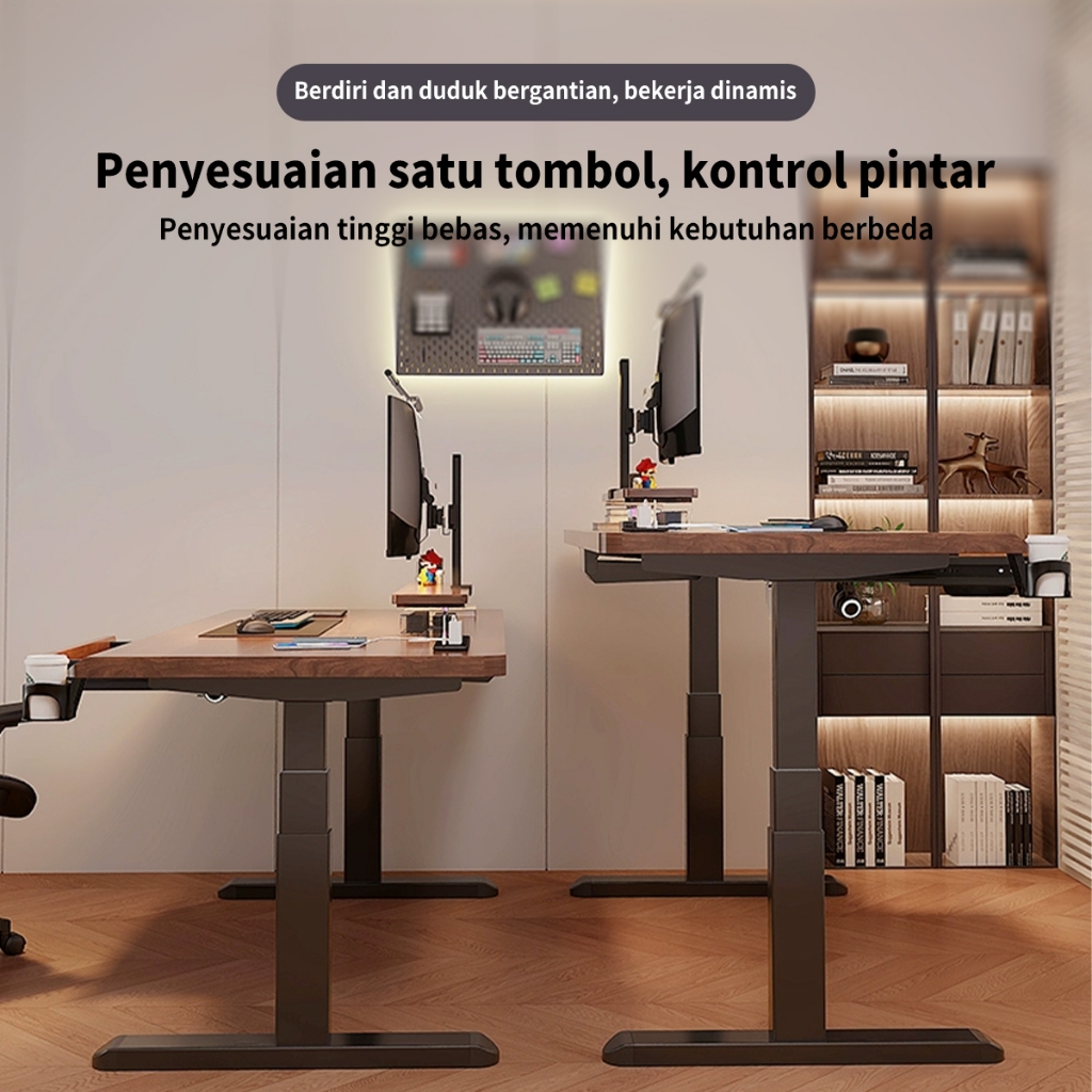 Jual LL 120CM Meja Kerja Elektrik Adjustable Belajar Meja Komputer ...