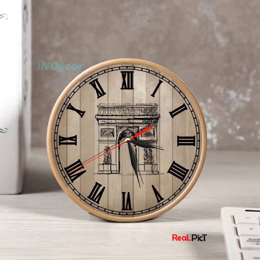 Jual Jam Dinding Estetik Bulat Minimalis Sweep Movement Ukuran 30cm ...