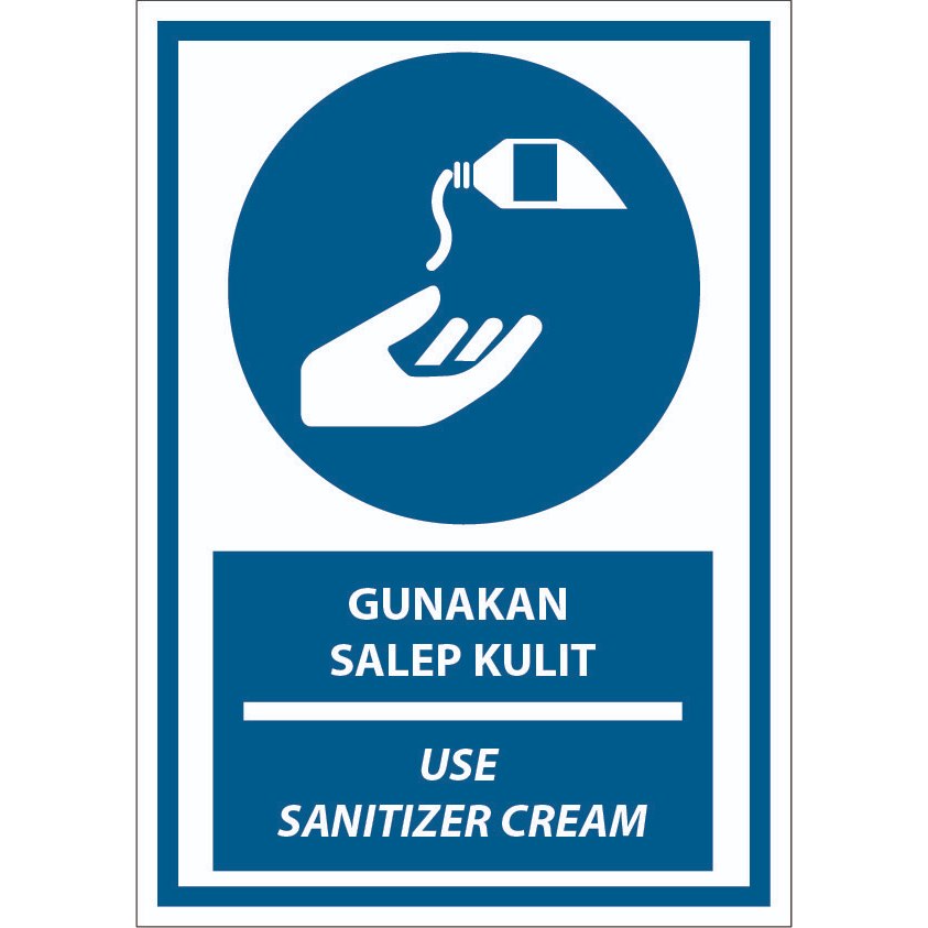 Jual Sign Akrilik K3 Gunakan Salep Kulit (2 Bahasa) A4 / A3 | Shopee ...