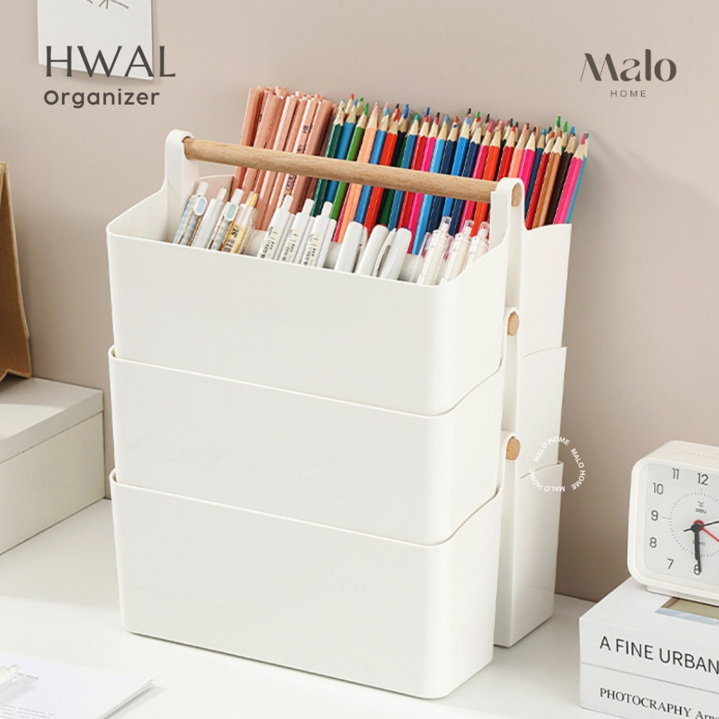 Jual MALOHOME - HWAL Organizer Tempat Penyimpanan Alat Tulis Storage ...