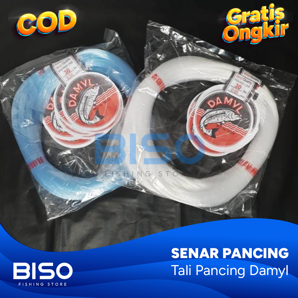 Jual Senar Pancing Damyl Warna Biru Putih | Shopee Indonesia