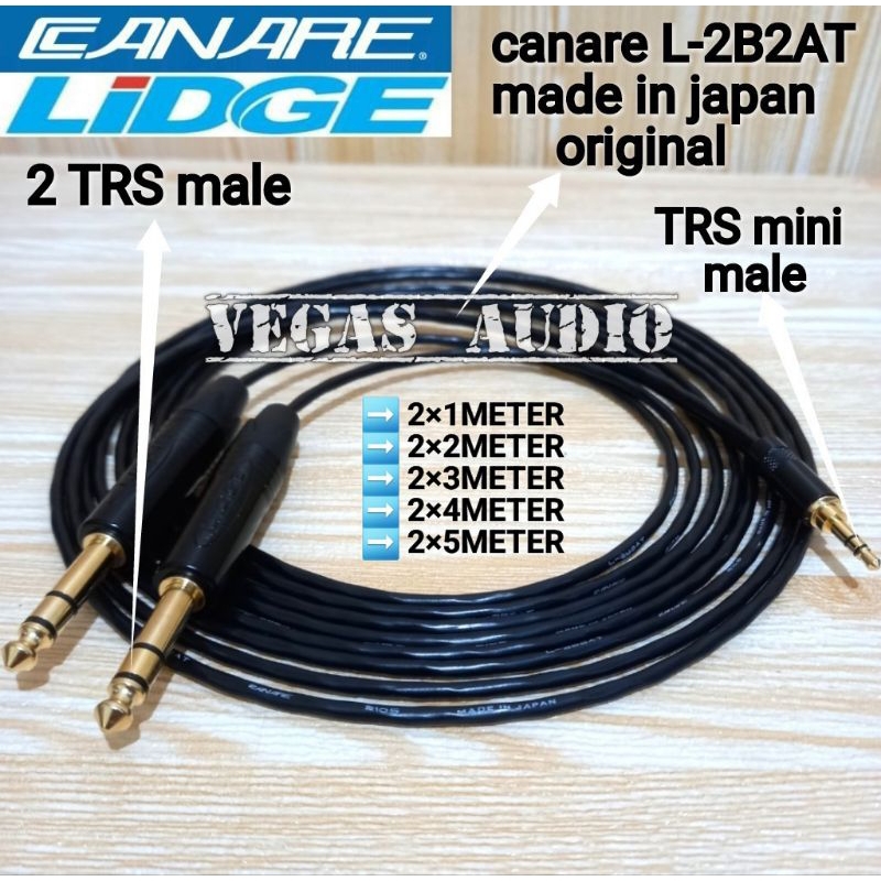 Jual KABEL AUDIO CABANG CANARE ORIGINAL UKURAN KECIL JACK GOLD PLATE 3.5MM MALE STEREO TO DUAL ...